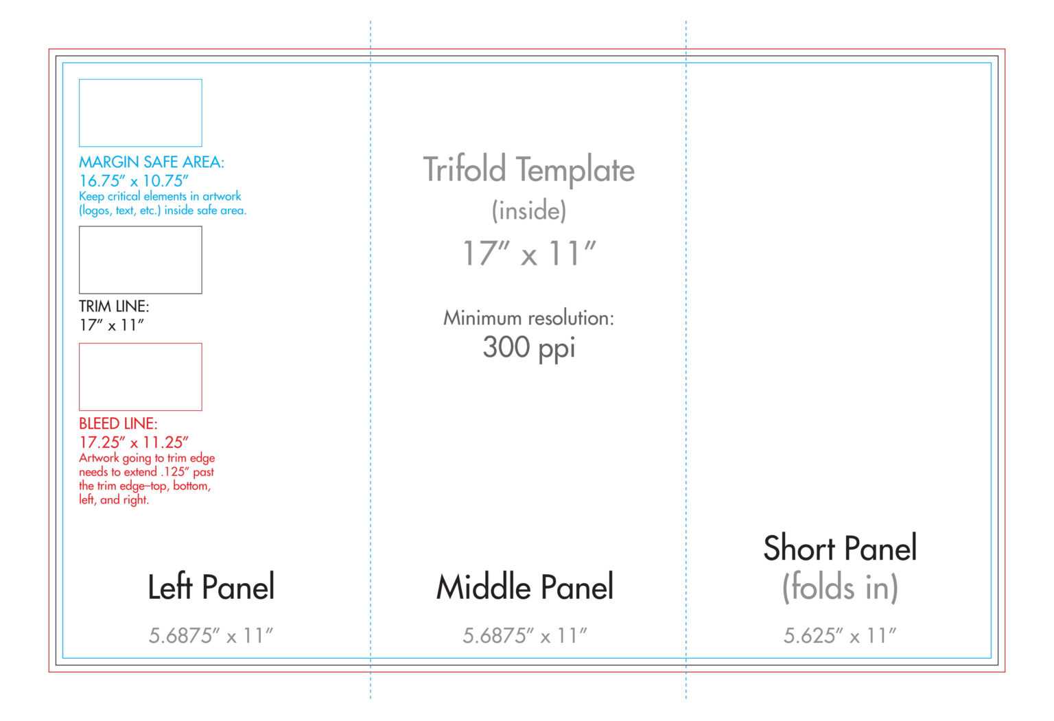 11 X 17 Tri Fold Brochure Template U s Press Inside 11X17 Brochure 