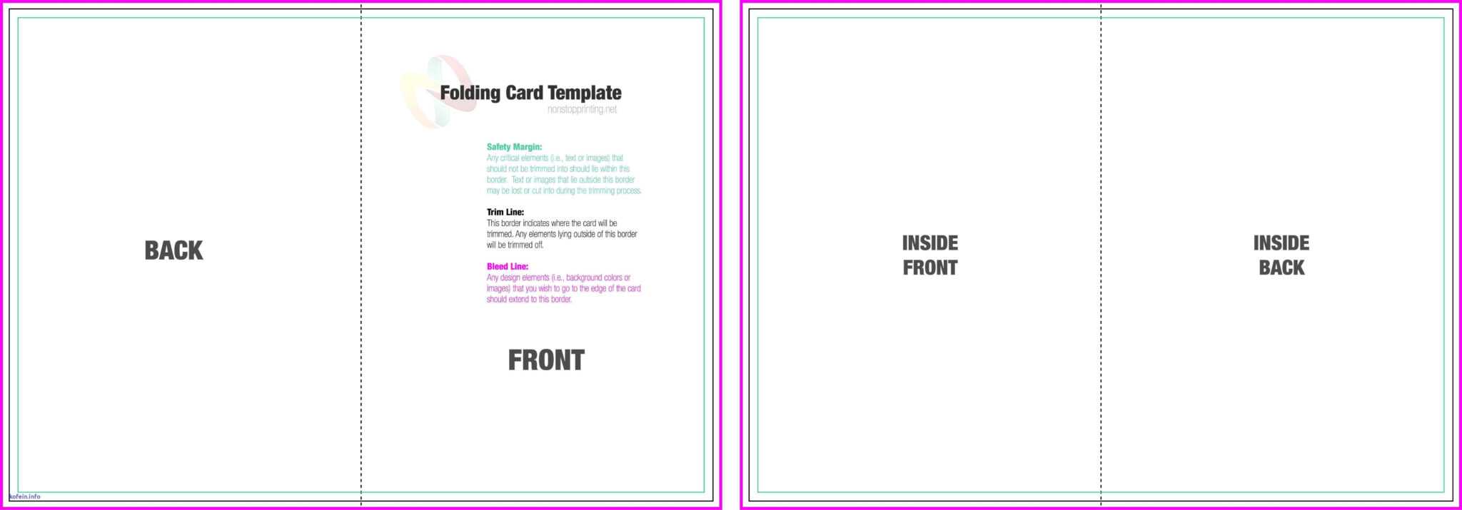 98 Printable Word Card Templates Half Fold Makerword Within Half Fold 