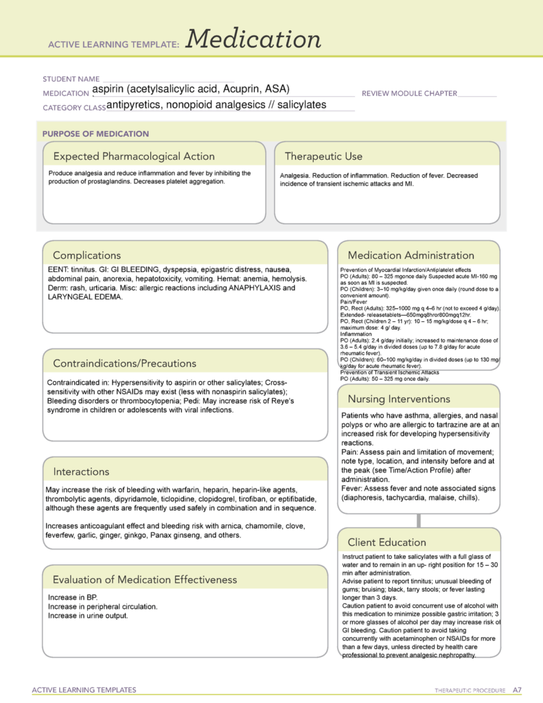 Active Learning Template Medication 2 Studocu In Pharmacology Drug 
