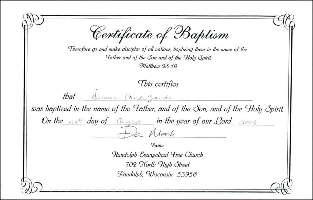Baptism Certificate Template Word Heartwork Within Baptism 
