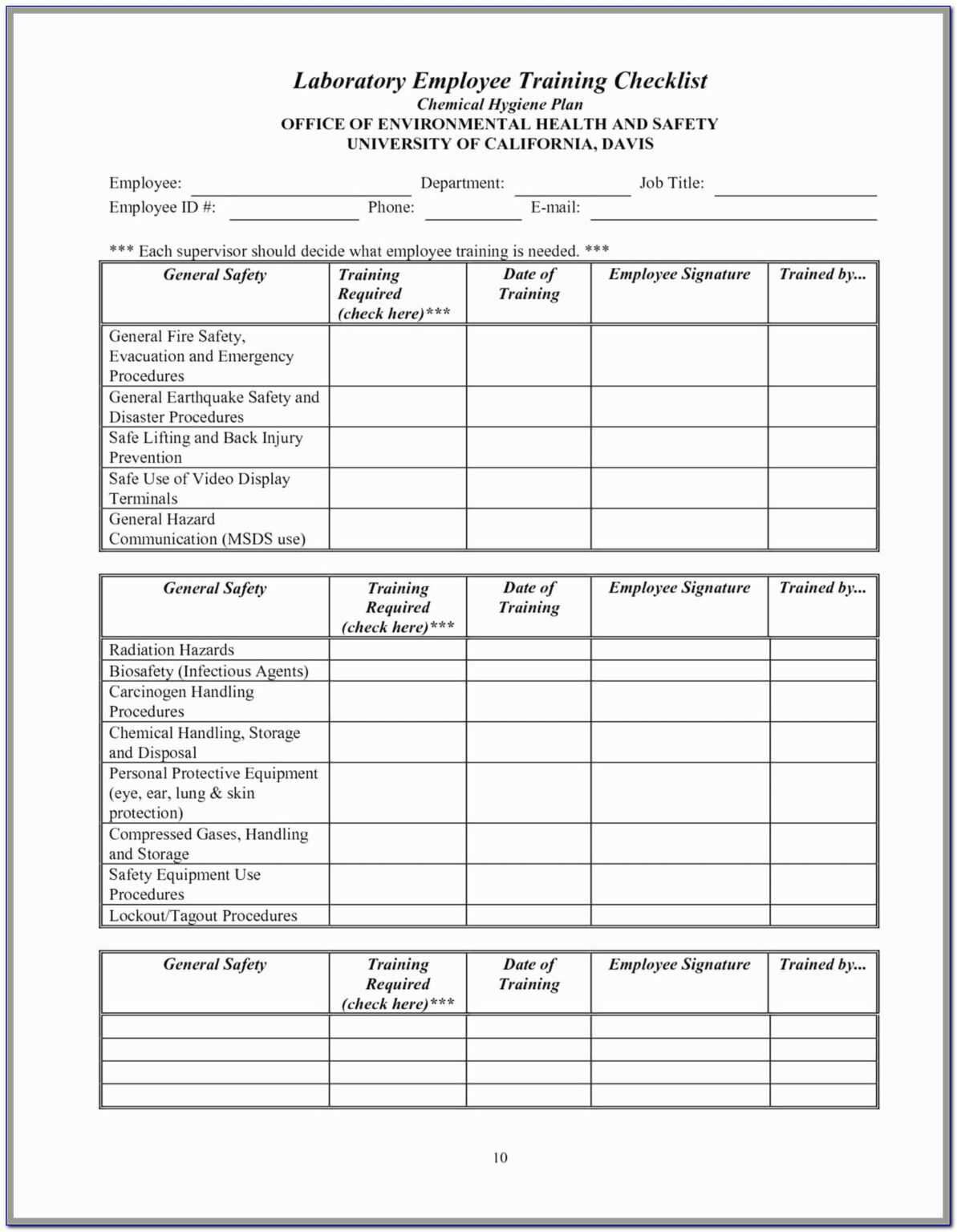 Cal Osha Iipp Template Marseillevitrollesrugby Pertaining To Osha 10 