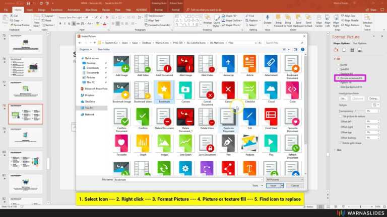 how-to-replace-icon-in-powerpoint-template-warna-slides-pertaining-to-powerpoint-replace