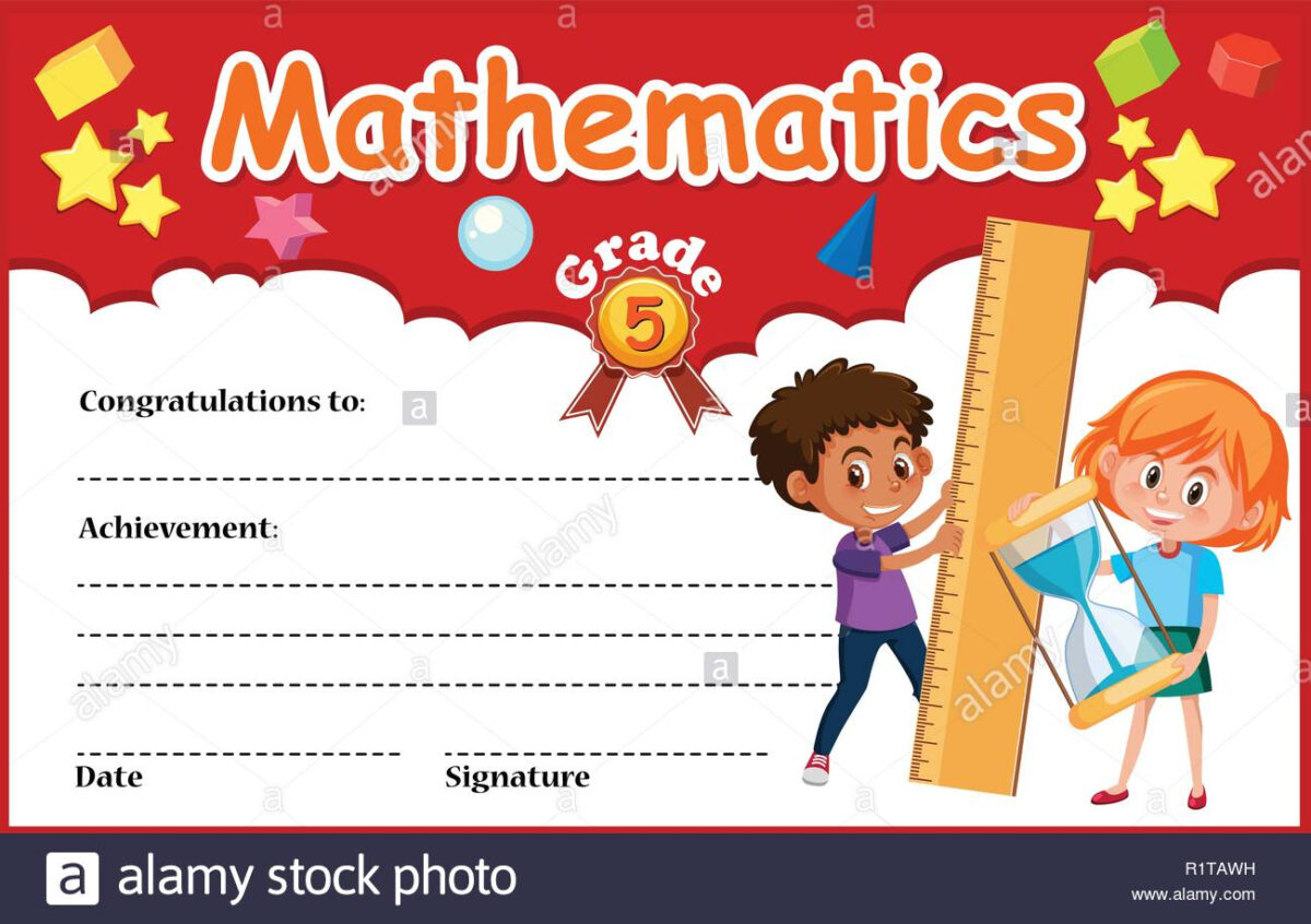 Math Certificate Template - Best Business Templates