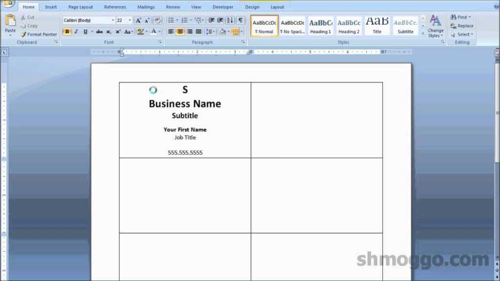 Plain Business Card Template Microsoft Word Best Business Templates